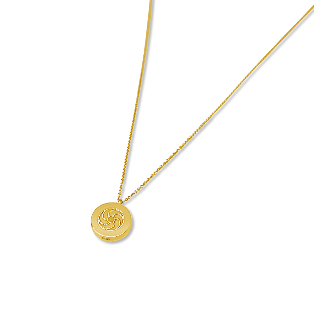 14K Onyx Eternity Necklace